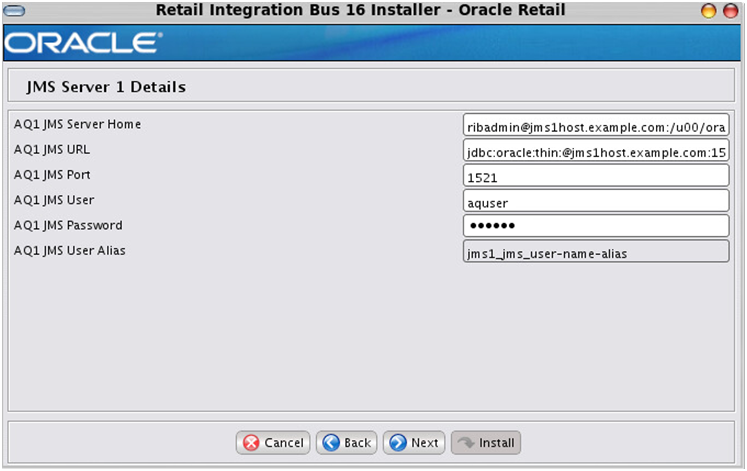 Appendix: RIB Application Installer Screens